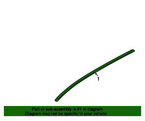 2014-2024 Mitsubishi Mirage Roof Molding 7400A352 | Mitsubishi Parts ...