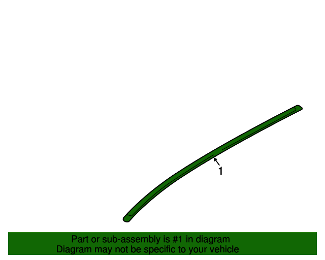 2014-2024 Mitsubishi Mirage Roof Molding 7400A352 | Mitsubishi Parts ...