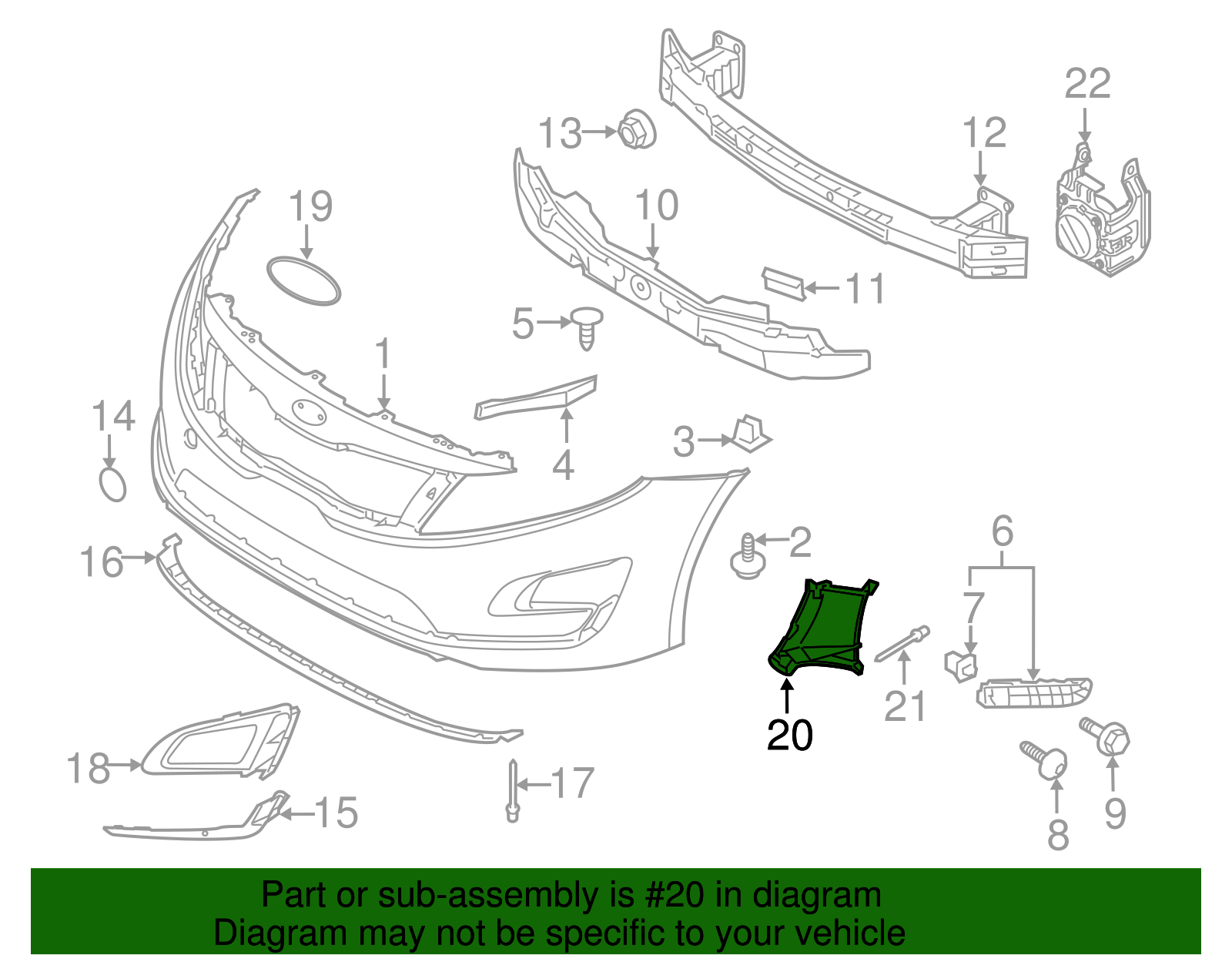 2014-2016 Kia Optima | Radiator Support Air Deflector | 86575-4U500 ...