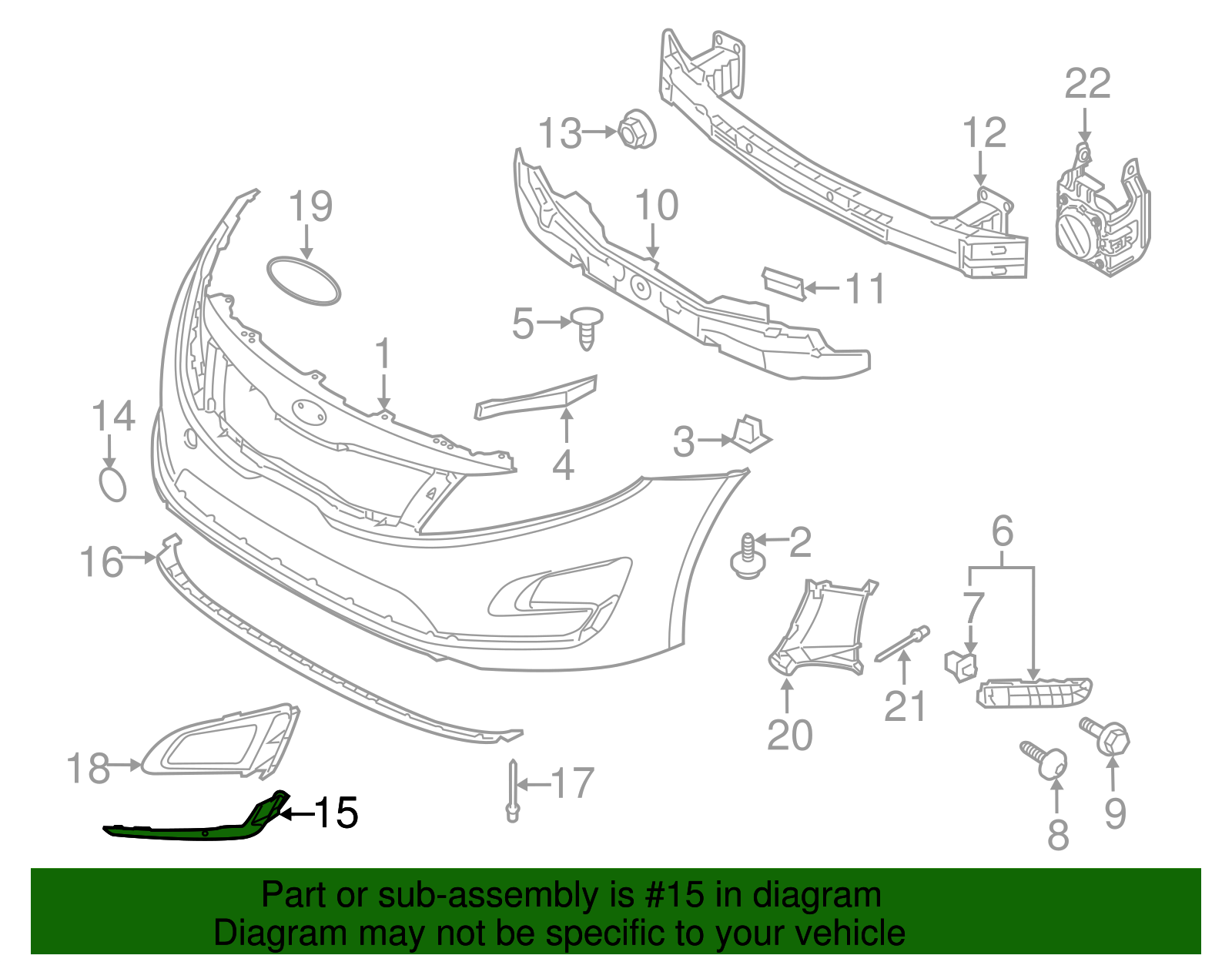 86564-4U500-DS - Bumper Trim 2014-2016 Kia Optima | Kia.Parts