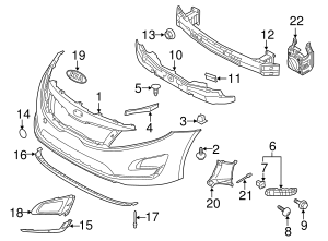 86318-3R500 - Emblem - 2014-2022 Kia | Kia Auto Parts