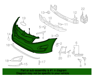 86511-2T500 - Bumper Cover 2014-2015 Kia Optima | Kia.Parts Store