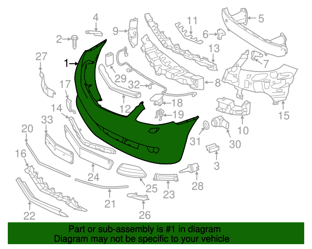 2007-2014 Mercedes-Benz Trim, Bumper 216-880-18-40-9999 | Mercedes-Benz ...