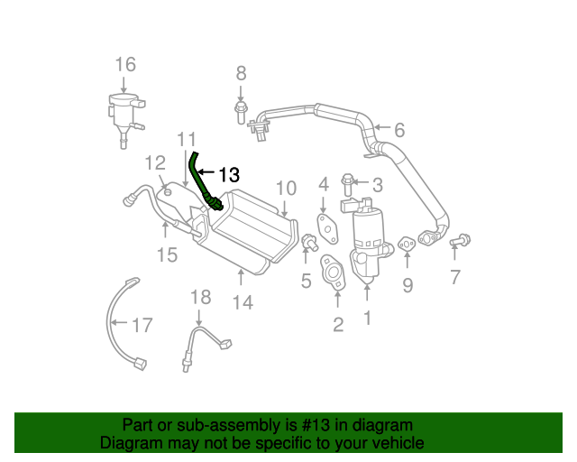 2007-2011 Jeep Wrangler Vapor Hose 52126036AB | Mopar Parts Canada