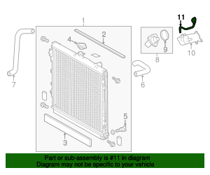 2007-2021 Toyota Hose, Water Bypass, No. 5 16282-0S030 | OEM Parts Online