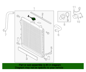 16401-31480 - Radiator Cap - 2002-2017 Toyota | OEM Genuine Parts