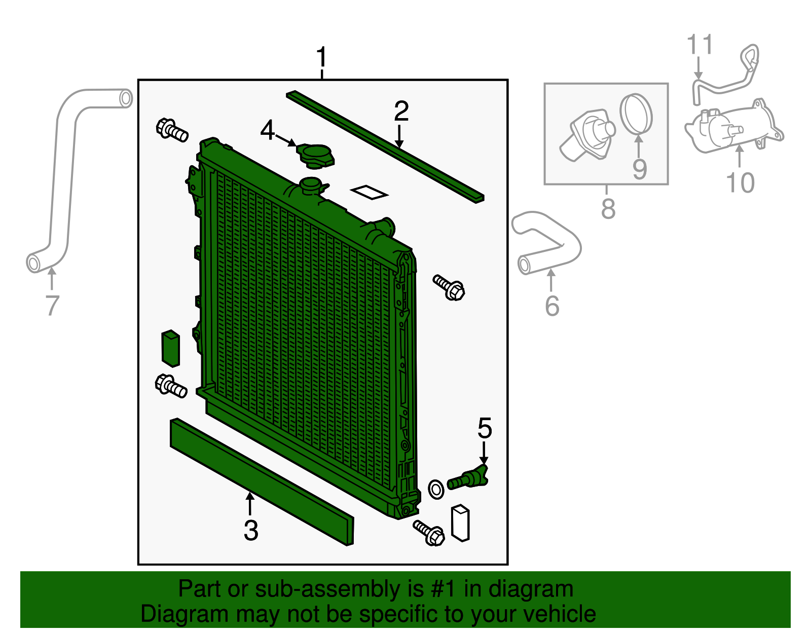 16400-0S030 - Radiator Assembly - 2014-2021 Toyota Tundra ...