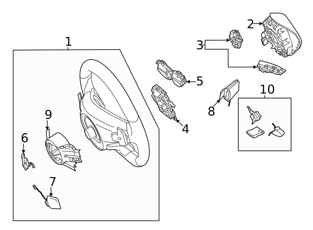 2021-2023 Mercedes-Benz Steering Wheel Transmission Shift Control ...