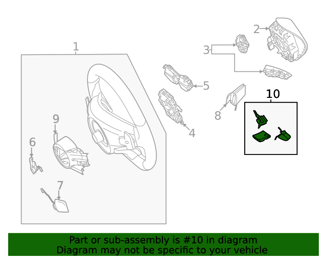 2021-2023 Mercedes-Benz Steering Wheel Transmission Shift Control ...