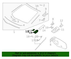 2021-2025 Toyota Rain Sensor 89941-30040 | OEM Parts Online