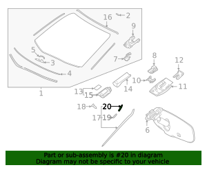 75546-08010 - Side Molding Retainer 2021-2022 Toyota Sienna | Longo ...