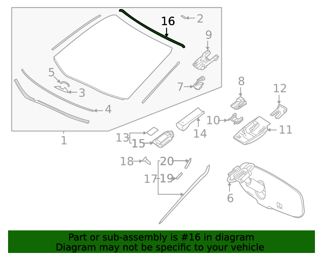 75531-08030 - Upper Molding 2021-2024 Toyota Sienna | AutoNationParts.com