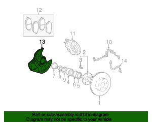 1998-2010 Lexus Backing Plate 47781-30210 | OEM Parts Online