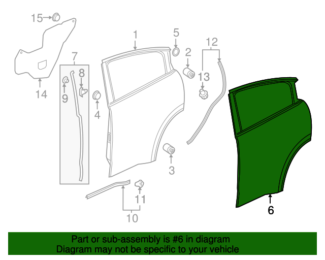 67611-T7J-H00ZZ - Outer Panel 2016-2022 Honda HR-V | Honda Parts HQ