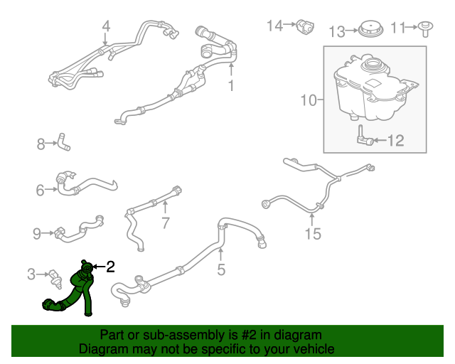 LR122806 - Lower Hose - 2018-2020 Land Rover Range Rover Velar | Land ...