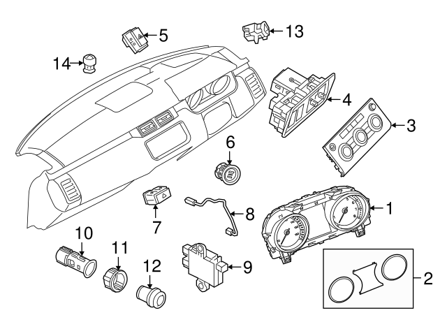 Sunload Sensor - 2017-2023 Land Rover (LR086370) | Land Rover Annapolis ...