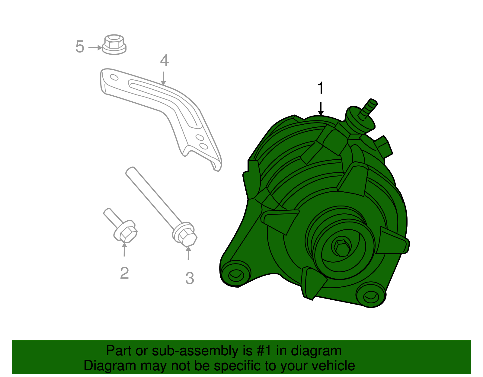 2009-2010 Volkswagen Routan Alternator 7B0-903-015-B | VW Direct Parts