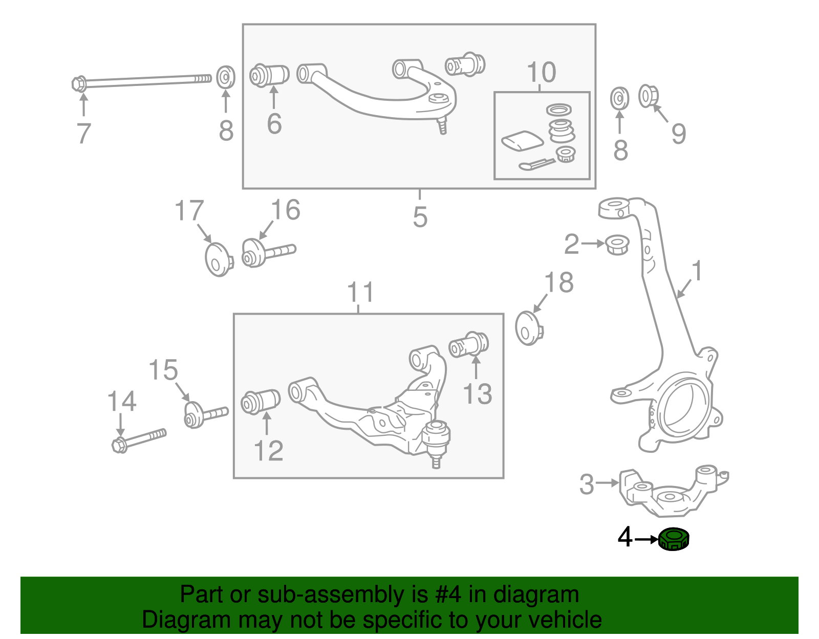 1996-2024 Toyota Mount Bracket Castle Nut 90171-A0005 | Toyota Parts Center