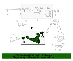 2016-2023 Toyota Tacoma Suspension Control Arm 48068-04060 ...