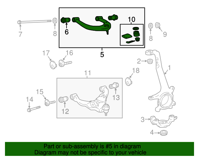 48610-04021 - Suspension Control Arm 2005-2023 Toyota Tacoma ...