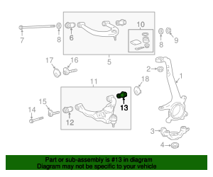48655-04030 - Suspension Control Arm Bushing 2016-2023 Toyota Tacoma ...