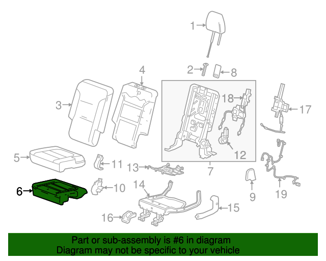 2018-2022 Buick Enclave F Pad 84202604 | GMPartsDirect.com