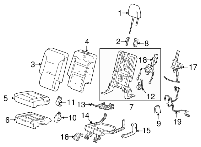 2018-2021 Buick Enclave Hinge Cover - Driver's Side (LH) 84228320 ...