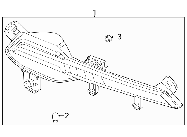 92405-L1000 - Back Up Light Assembly 2020-2023 Hyundai Sonata ...