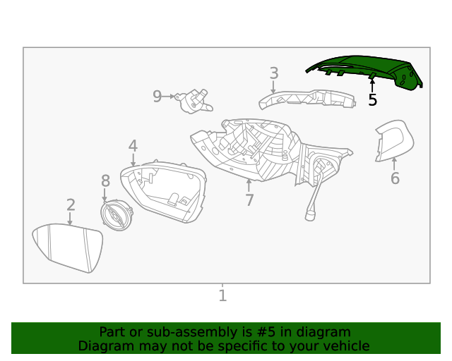 Genuine Mirror Cover for 2022-2024 Hyundai | Part# 87616-CW010 ...