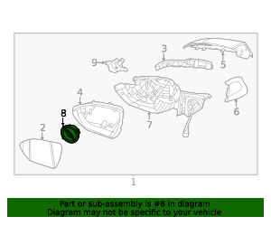 2016-2023 Hyundai Mirror Motor 87622-G2000 | QuirkParts
