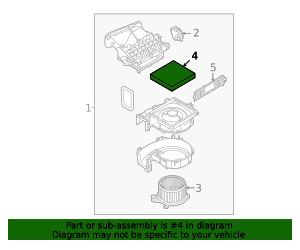 2022-2024 Mitsubishi Cabin Air Filter 7803A165 | Mitsubishi Parts ...
