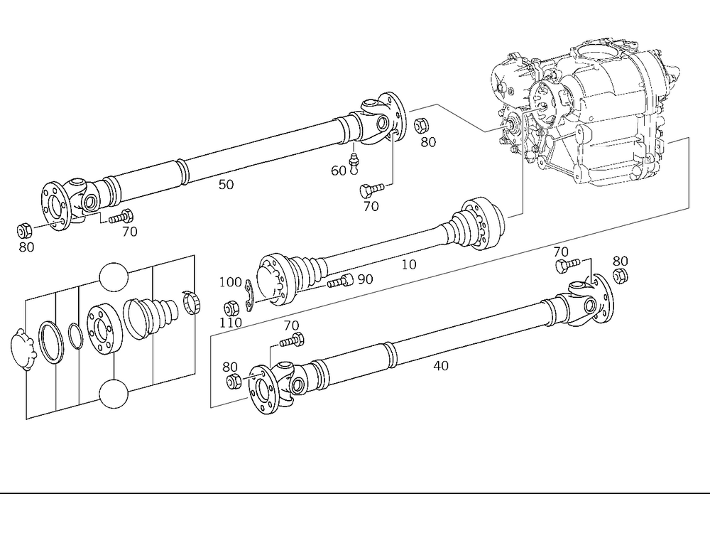 463-410-00-28 - Seal Set 2003-2009 Mercedes-Benz G55 AMG | Mercedes ...