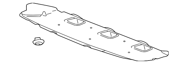 2016-2020 Cadillac CT6 Underbody Rear Air Rear Deflector 23285855 GM ...