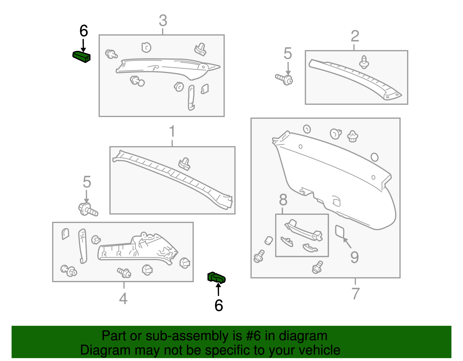 90661-SJ6-003 - Side Trim Grommet 2010-2015 Honda | Honda Parts Online