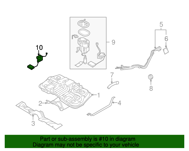 2005-2009 Hyundai Tucson Fuel Gauge Sending Unit 94460-2E200 | OEM ...
