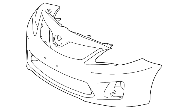 52119-03901 - Cover Front Bumper L - 2011-2013 Toyota Corolla | Nucar ...