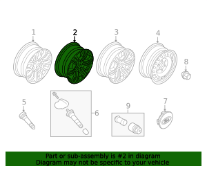 2019-2023 Ford Ranger Wheel, Alloy KB3Z-1007-F | Varsity Ford