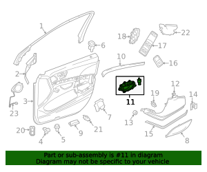222-760-02-61-7P82 - Handle, Inside 2018-2020 Mercedes-Benz | Mercedes ...