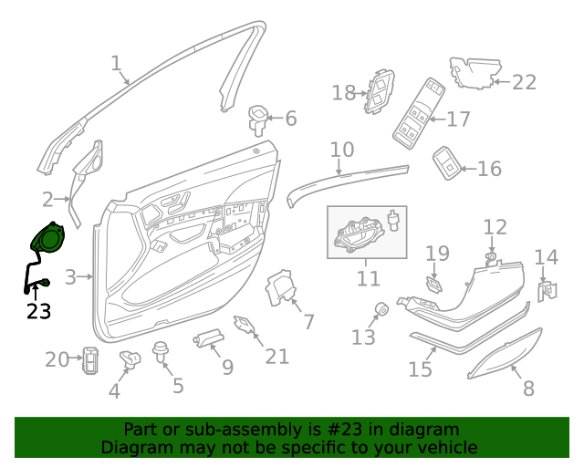 2018-2020 Mercedes-Benz Light Ring 222-906-84-04 | MB OEM Parts