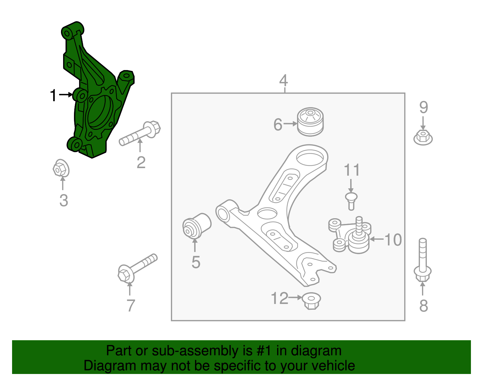 2015-2019 Hyundai Sonata Knuckle 51710-F6000 | OEM Parts Online
