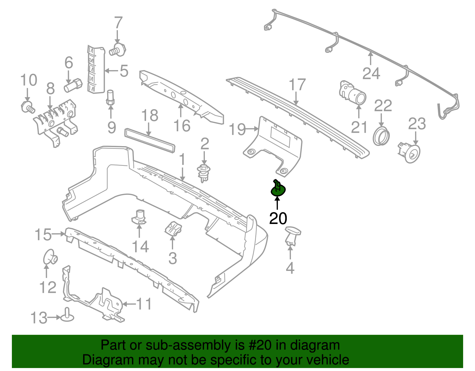 2005-2016 Land Rover | Tow Bracket Cover Clip | DYR500010 | Express ...