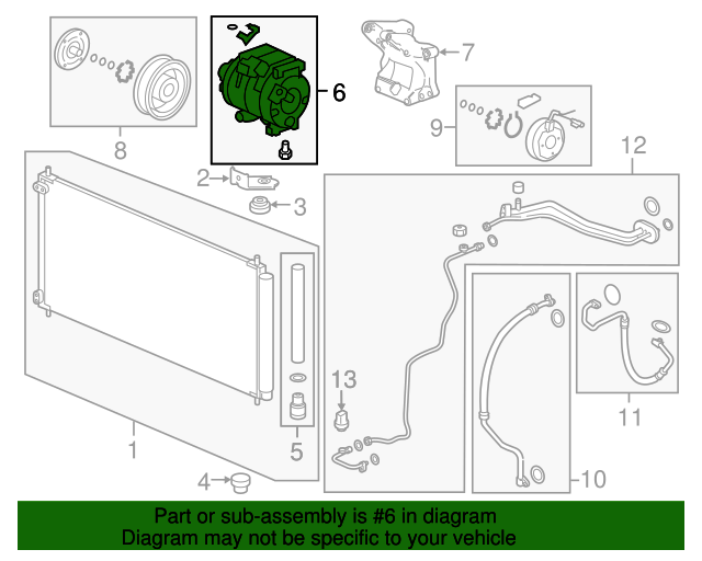Genuine 2015-2020 Acura TLX Compressor 38810-RDF-A02 | Acura Parts HQ