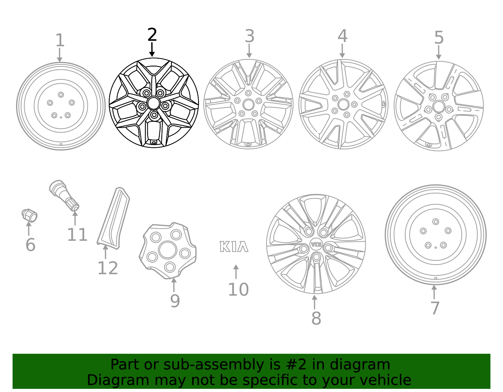 2020-2025 Kia Soul Wheel, Alloy 52910-K0100 | OEM Parts Online