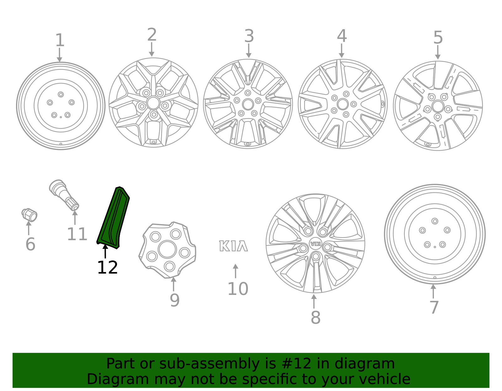 52973-K0300FSV - Wheel Cap Emblem 2020-2022 Kia Soul | Kia.Parts Store
