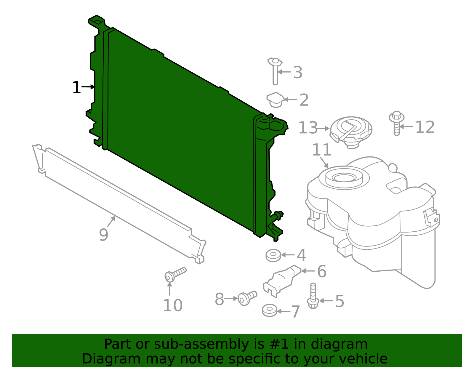 2015-2024 Porsche Macan Radiator 95B-121-251-A | OEM Parts Online