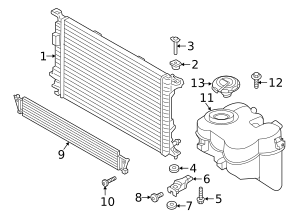 2015-2024 Porsche Macan Radiator 95B-121-251-A | OEM Parts Online