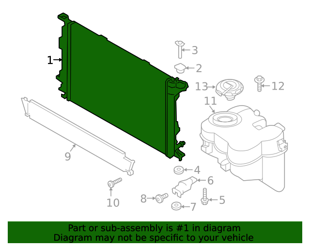 2015-2024 Porsche Macan Radiator 95B-121-251-A | OEM Parts Online