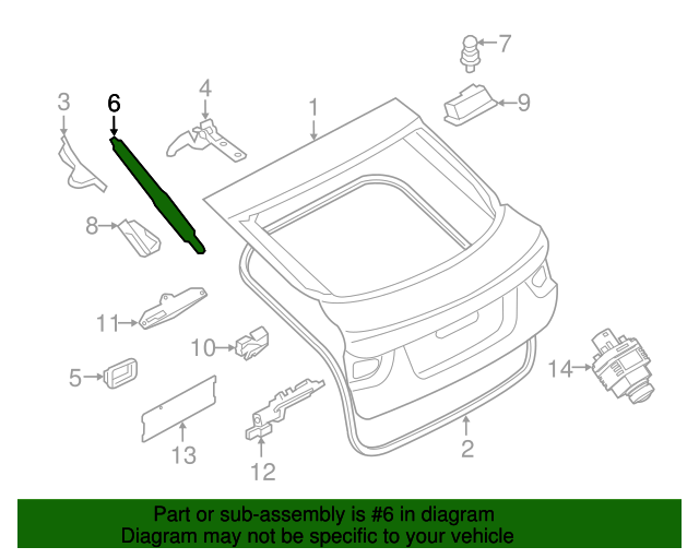 Genuine BMW 51-24-7-434-044 | Lift Cylinder | FREE Shipping on Most ...