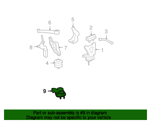 2006-2011 GM Transmission Mount 20760909 | GM Parts Center
