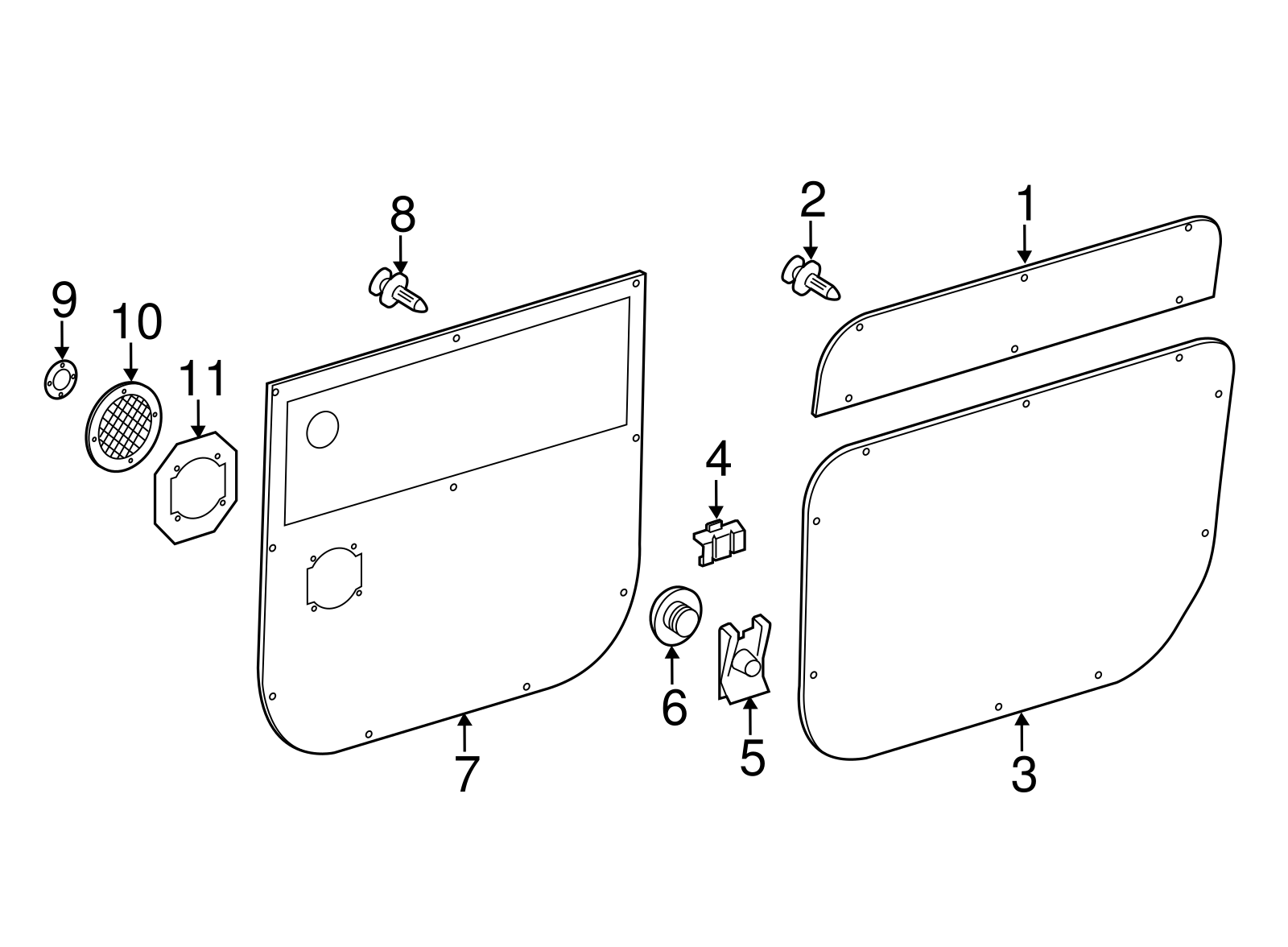 906-737-24-71-7J69 - Lower Trim Panel 2014-2018 Mercedes-Benz ...